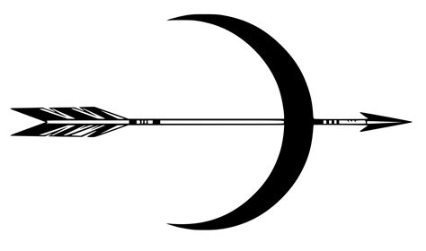 File Moon Bow And Arrow Svg Wikimedia Commons In 2024 Arrow Tattoo
