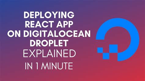 How To Deploy React App On Digitalocean Droplet 2024 Youtube