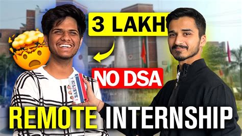 how they got remote internships in first year internship guide for