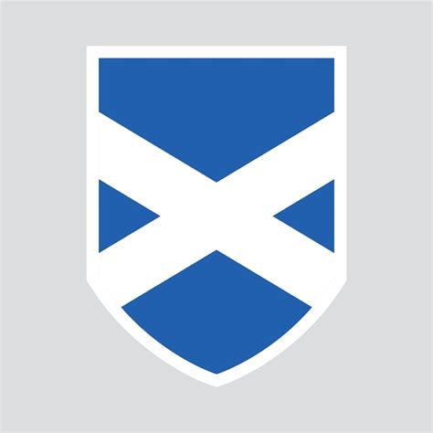 Premium Vector Scotland Flag In Shield Shape