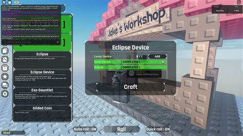 Sols Rng Crafting Eclipse Device Youtube