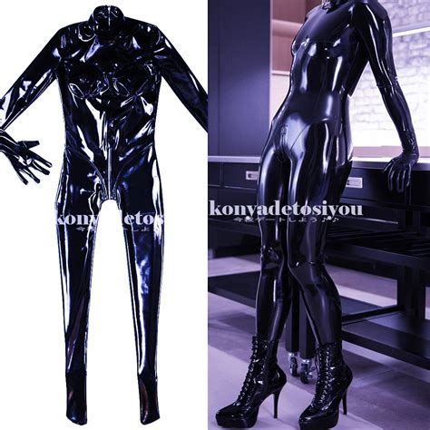 【未使用】国内発送 Gq28黒exl 超光沢pvcラバー製 全身タイツレオタードボディ ースーツ 女王様コスプレ レースクイーン 仮装 イベント コスチュームの落札情報詳細 Yahoo