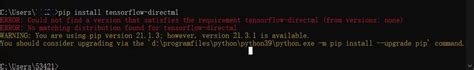 关于安装 Tensorflow Directml 时报错解决方案tensorflow Directml Plugin Csdn博客