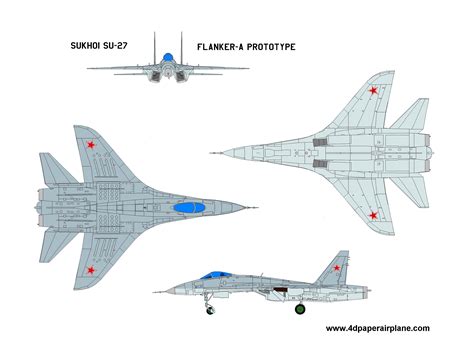 Sukhoi Su 27 Flanker A Paper Airplane Models Paper Airplane Template