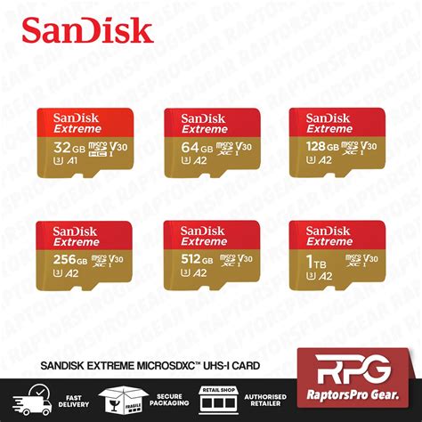 READY STOCK SanDisk Extreme MicroSDXC UHS I CARD 32GB 64GB 128GB 256GB 512GB Shopee Malaysia
