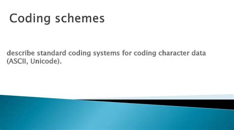 Coding Schemes Online Presentation