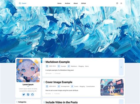 Fuwari Svelte Themes