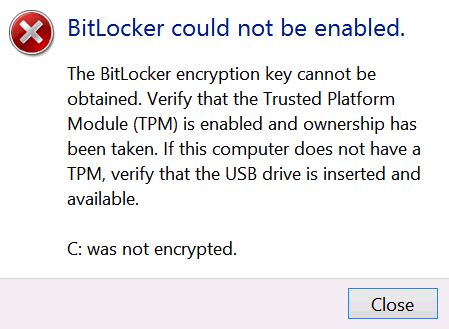 USB 드라이브를 찾을 수 없는 경우 BitLocker를 사용할 수 없습니다 Windows Client Microsoft Learn