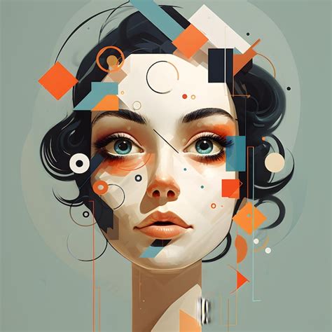 Premium Ai Image Photo 3d Abstract Illustration Female Abstraction