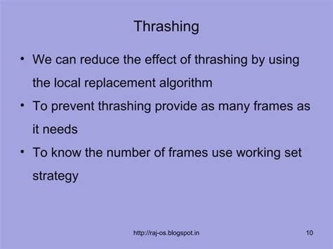Thrashing Allocation Frames43 Operating Systems Computer Software