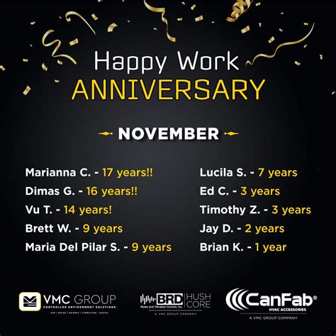 Workanniversary Vmc Group