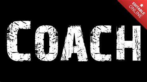 Coach Scratch Text Effect Generator