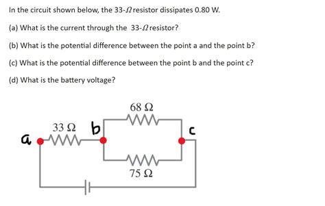 Solved In The Circuit Shown Below The Resistor Chegg Com