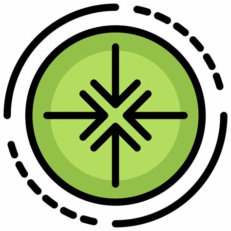 Shrink Minimize Arrows Indicator Icon Download On Iconfinder