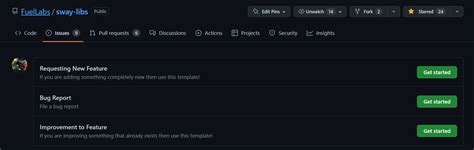 Creating An Issue Contributing To Sway Libs