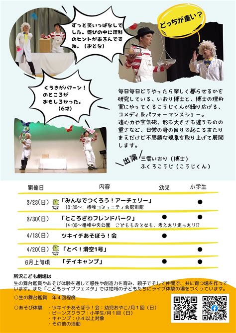 いおり博士とこうじ君の理科室パフォーマンスショー クラウン ふくろこうじ