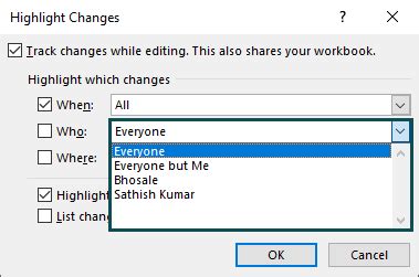 Track Changes In Excel How To Use Enable Turn On Off