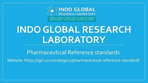 Ppt Pharmaceutical Reference Standards Powerpoint Presentation Free