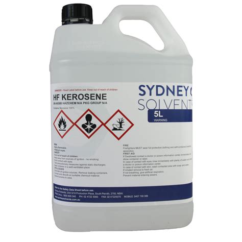 Kerosene 5 Litre Heating Fuel Sydney Solvents