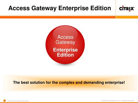 Ppt Citrix Access Gateway Enterprise Edition Technical Overview