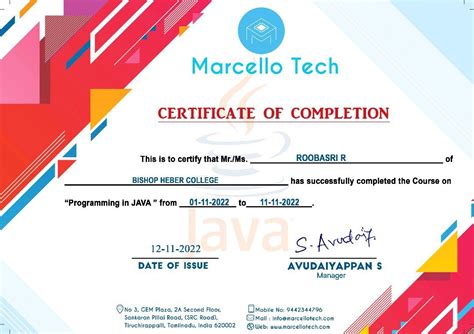 Roobasri R On Linkedin Successfully Completed My Java Programming