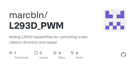 github marcbln l293d pwm testing l293d capabilities for controlling