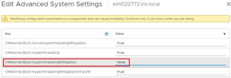 Hyperthreading Inactive On Esxi Host Vstack