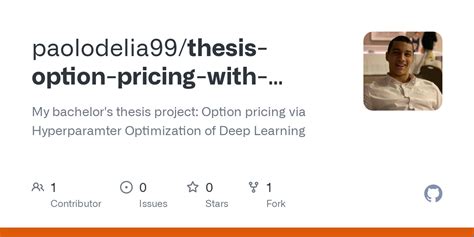 Github Paolodelia99 Thesis Option Pricing With Deep Learning My