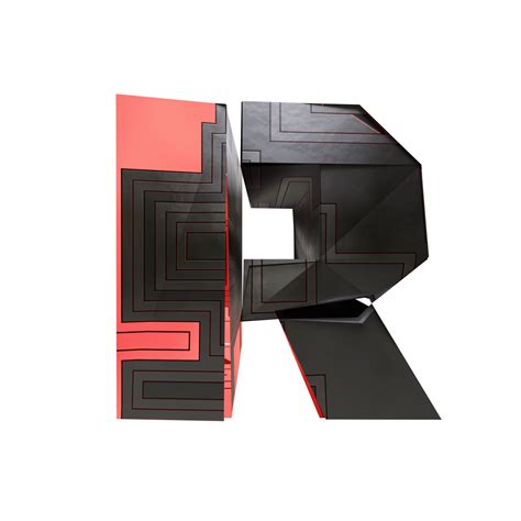 Sci Fi Text Effect Letter R 3d Render 16316757 Png