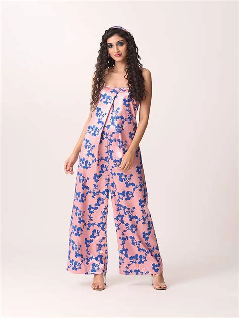 Candy Pink And Blue Jumpsuit Dalma