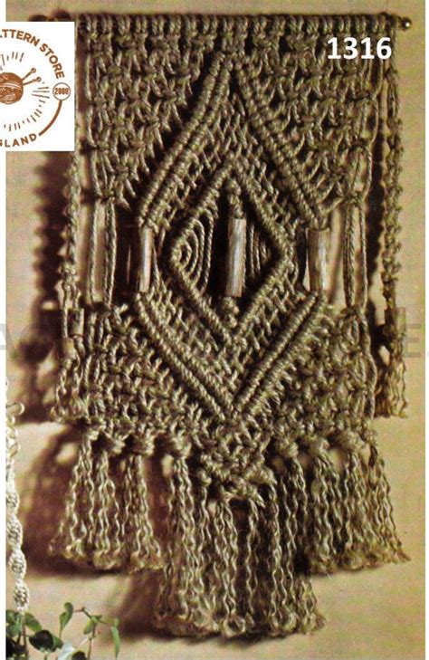 PDF Macrame Pattern Macrame Wall Hanging Pattern Easy Etsy