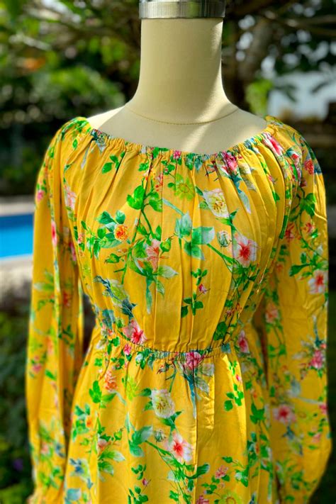 Купить Платье Лакшми жёлтое длина миди Официальный магазин Алексея и Ольги Валяевых