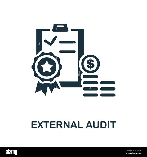 External Audit Flat Icon Colored Element Sign From Auditors Collection