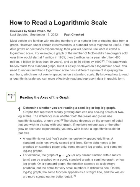 How To Read A Logarithmic Scale 10 Steps With Pictures Pdf Logarithm Cartesian