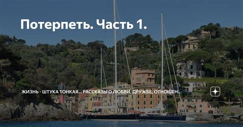 Потерпеть Часть 1 Жизнь штука тонкая Рассказы о любви дружбе отношениях Жизненные