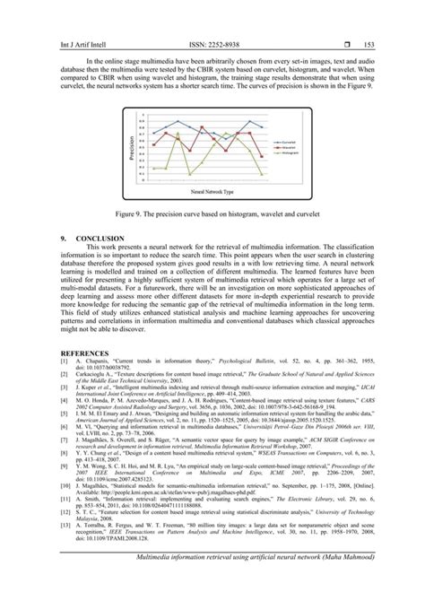 Multimedia Information Retrieval Using Artificial Neural Network Pdf