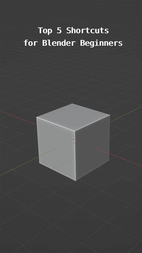5 Shortcuts You Need To Know When You Start Blender Blender Tutorial Blender Blender Models