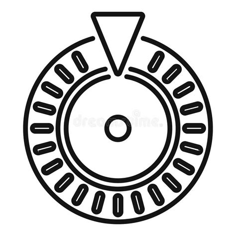 Cipher Wheel Icon Outline Vector Data Encryption Stock Vector Illustration Of Cybersecurity
