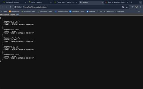 Fichier Json Programmation Communauté Jeedom