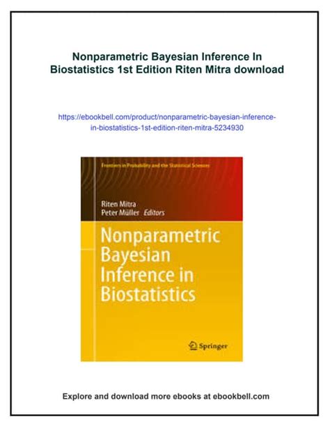 Nonparametric Bayesian Inference In Biostatistics 1st Edition Riten Mitra Pdf