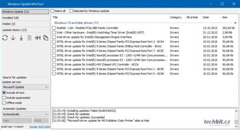 Windows Update Minitool Windows Update Opět Pod Kontrolou Techbit Cz