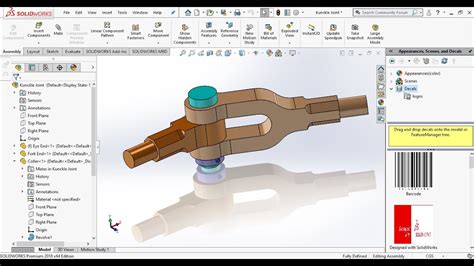 How To Design Knuckle Joint Tutorial On Solidworks YouTube