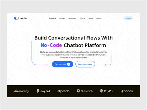 Chatbot Landing Page On Behance