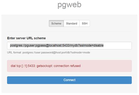 Password With In Doesnt Work Issue 349 Sosedoff Pgweb GitHub
