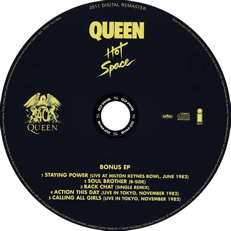Car Tula Cd2 De Queen Hot Space Deluxe Edition Portada