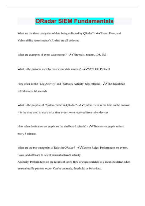 qradar siem fundamentals qradar siem fundamentals stuvia us