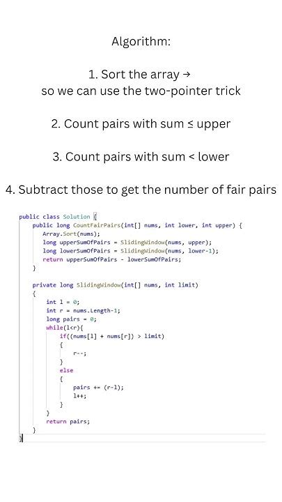 leetcode 2563 recursion vs two pointers youtube