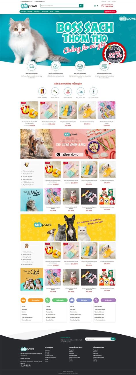 Source Code Mẫu Website bán thú cưng 03 chuẩn đẹp 2025 Themevip Source Code Mẫu Website Chất Mà Rẻ