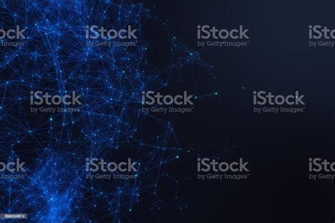기술 연결 미래 모양 파란색 점 네트워크 추상적인 배경 파란색 배경 개념의 네트워크 인터넷 통신 3d 렌더링 배경 주제에 대한 스톡 사진 및 기타 이미지 Istock