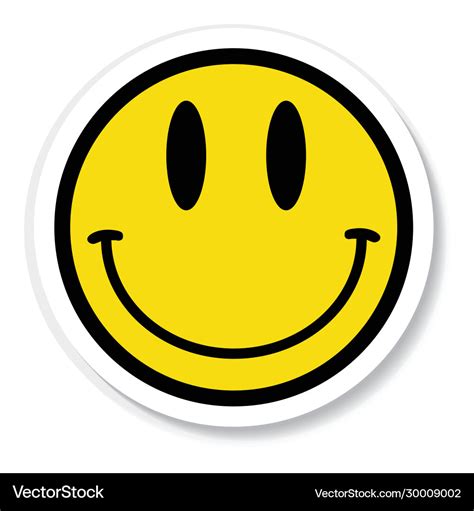 Vector Smiley Face Sticker Smiley Face Sticker Vector Images Over